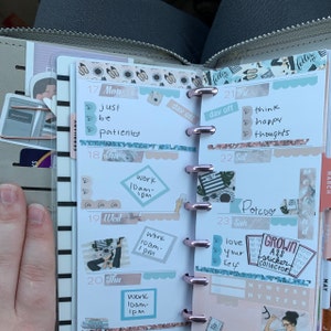 Cute Printable Groceries Kawaii Shopping Planner Stickers | Etsy