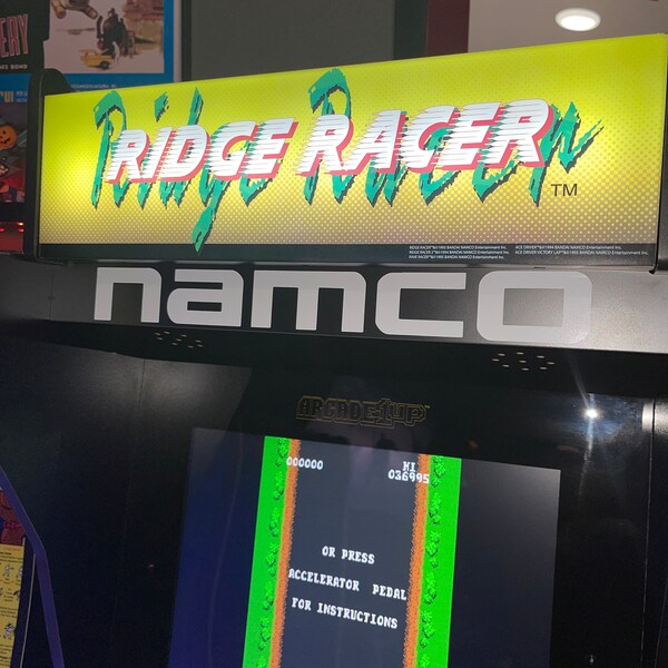 Arcade 1up RIDGE RACER NAMCO Decal - Etsy