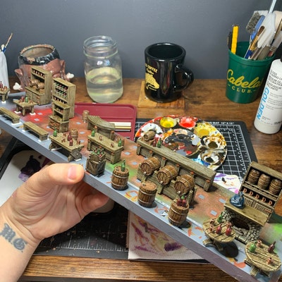 Tavern Bar Dnd Miniature Terrain, Dungeons and Dragons, D&D, Pathfinder ...
