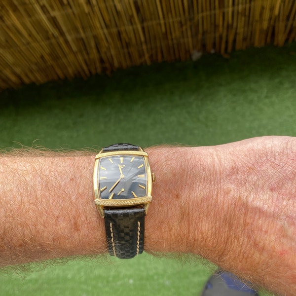 Rotary 1950's 17 Jewel Swiss Made Marcasite Case & Strap Manual Wind ...