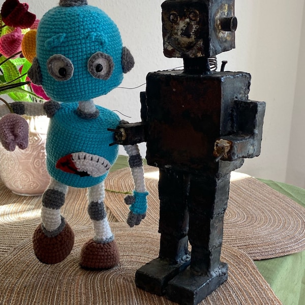 Crochet Pattern for Robot Mike the Toy, PDF English, Amigurumi - Etsy