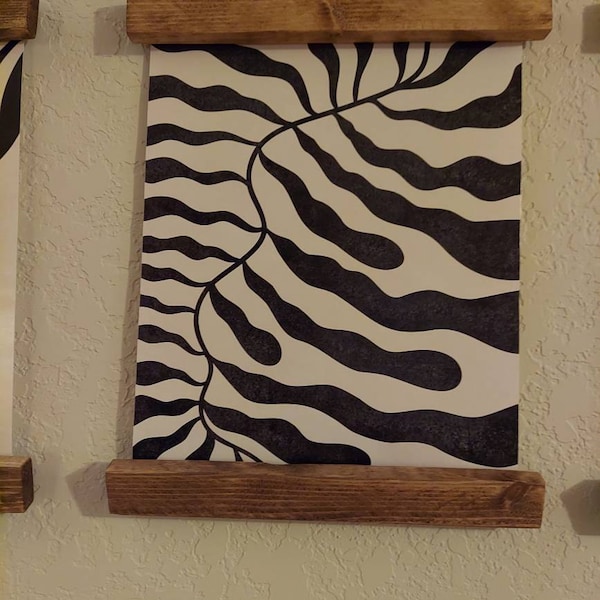 Abstract Boho Leaf Art Print, Minimalist Botanical Printable Wall Art, Neutral Boho Decor ...