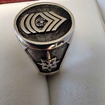 Mens Army Military Police Ring - Etsy