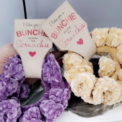 Scrunchie Valentines. Girl Teen Tween Hair Tie. Like You a Bunchie Here ...