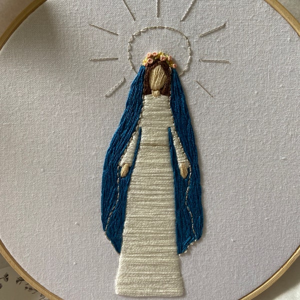 Hearts of the Holy Family Embroidery Art. Finished Embroidery Piece. - Etsy