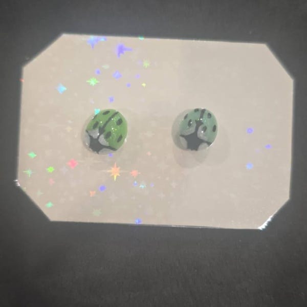 Glitter Colorful Pastel Ladybug Pins, Ladybug Pin, Clay Art, Bug Art ...