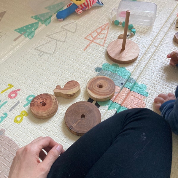 Wooden Blocks Montessori Toddler Blocks Waldorf Wooden Blocks Natural ...