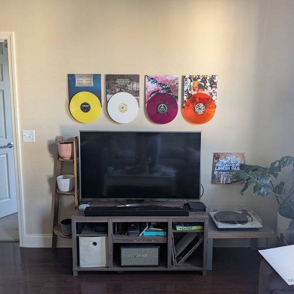 Vinyl Record Disc Wall Mount | Floating LP Display | Minimalist Music ...