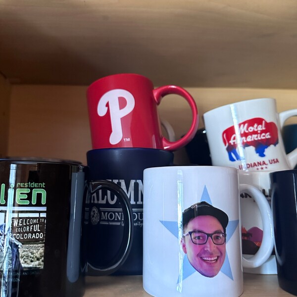 The Office Mug, Office Face Star Mug, the Office Star Mug With Photo ...