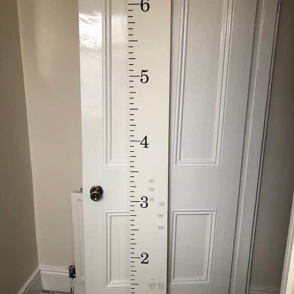 Growth Chart Ruler Vinyl Decal Kit, Growth Chart Decal, Numbers and ...