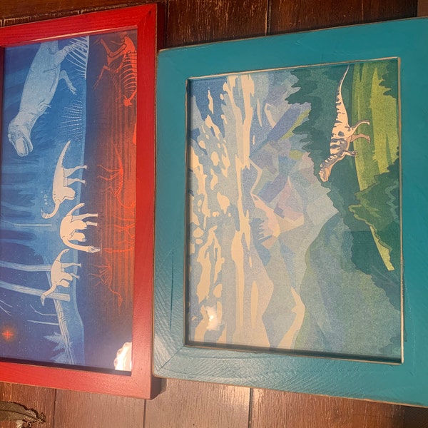 Panoramic Picture Frame in 1x1 Flat Style and Vintage Color of Your ...