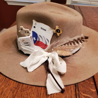 Hat Band Feathers. Custom Brown Hat Band Feather Cluster for Your Hat ...