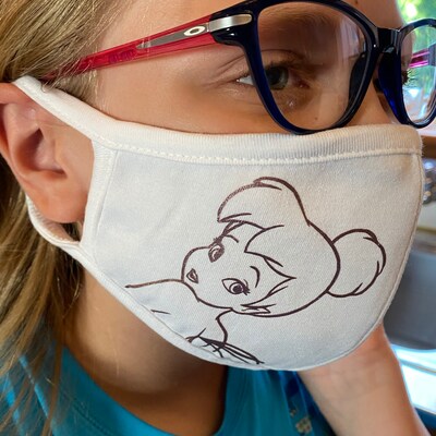Tinkerbell Glitter White Mask, Tinkerbell Mask, Disney's Tinkerbell ...
