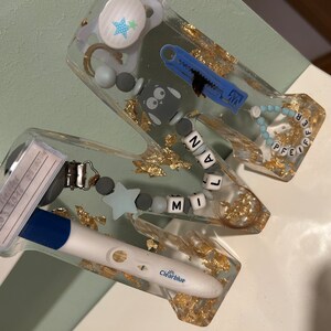 Handmade Baby Birth Keepsake Resin Customizable Souvenir With Embedded ...