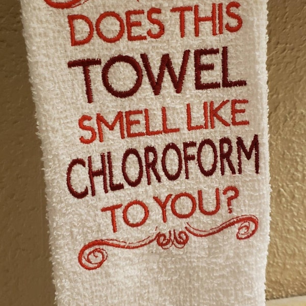 Chloroform Waffle Weave Towel - Etsy
