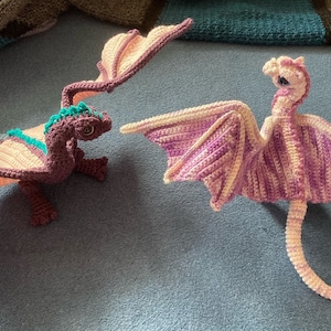 Curvy Flying Dragon Crochet Amigurumi Pattern DIGITAL PDF by Crafty ...
