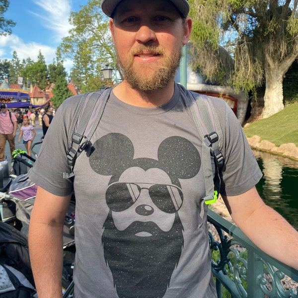 Mickey Beard Shirt, Disney Beard Shirt, Men's Disney Shirt, Disney Dad ...