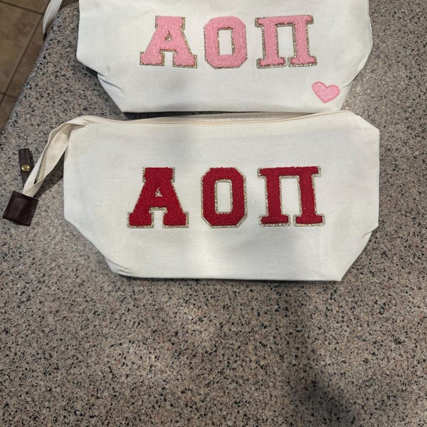 3 Inch Greek Letters | Sorority Letters | Chenille Greek Letters | Iron ...