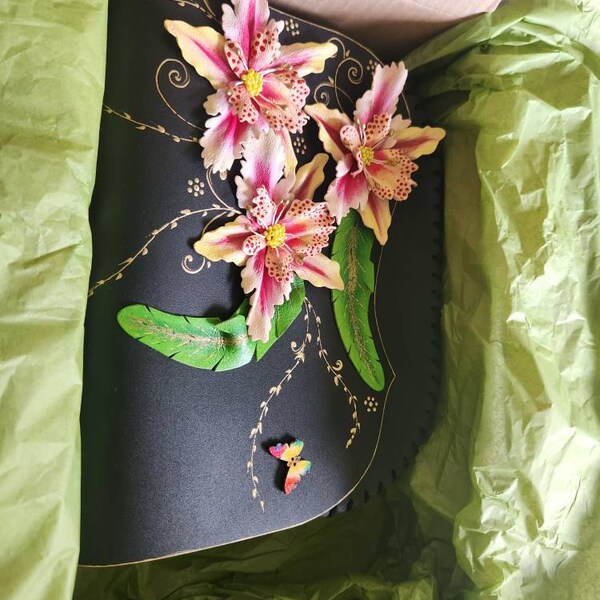 Red Roses Bag,leather Roses Bag,red Rose Purse,rose Lover Gift,designer ...