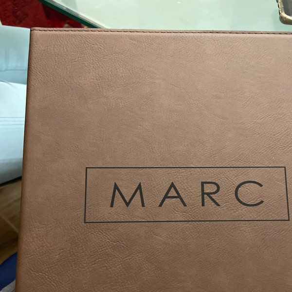 Personalized Leather Portfolio Notebook (available in Eight Different ...