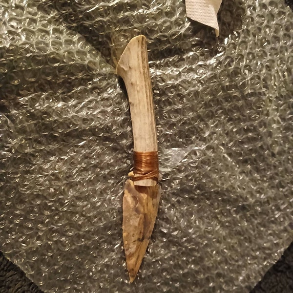 Genuine Elk Antler Knives Stone Knives Arrowhead Knife - Etsy
