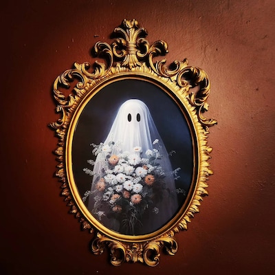 Ghost in the Bathtub Halloween Decor Ghost Bathroom Print - Etsy