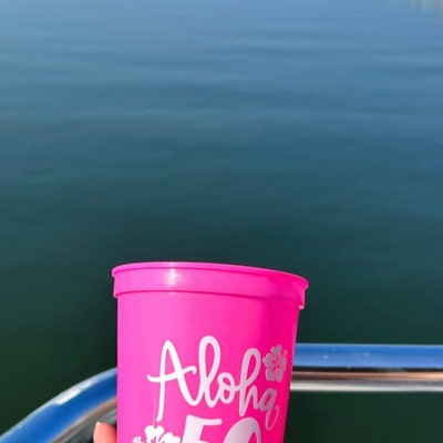 30th Birthday, Aloha 30, 30 Birthday Cups, Personalized 30th Birthday ...