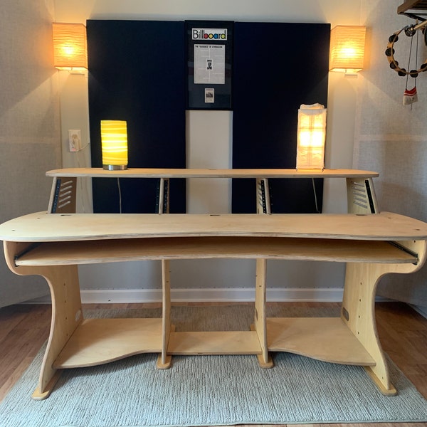 Recording Studio Desk/ 12RU Workstation/ Cabinet Grade Birch Plywood ...