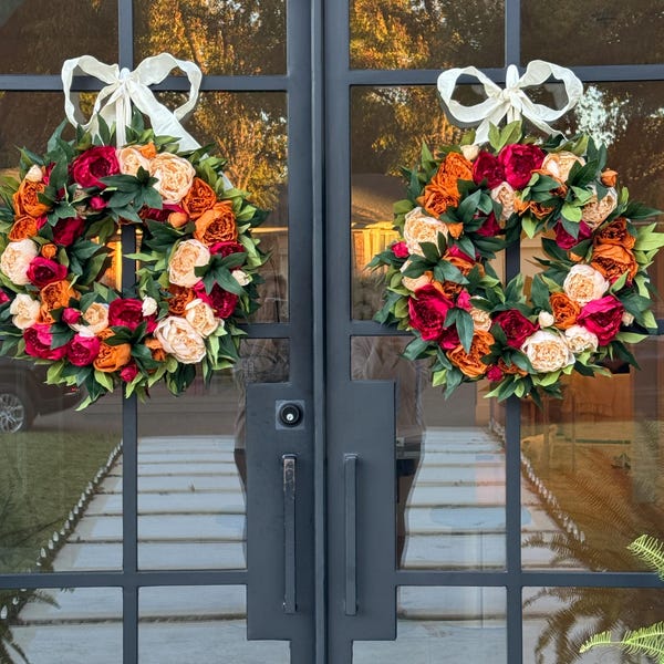 Real Touch Norfolk Wreath, Norfolk Pine Door Wreath, Christmas Wreath ...