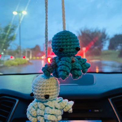 Rear View Mirror Octopus Toy - Etsy