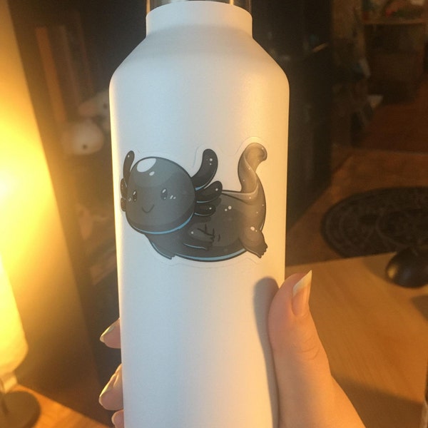 Black Axolotl Stickers | Cute Animal Decal for Boys, Girls, Kids ...