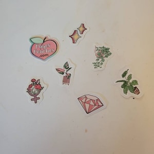 Small Pink No Mini Stickers Waterproof Waterbottle Stickers Tiny ...