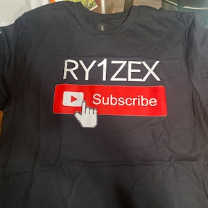 Custom Social Media Phenomenon Subscribe Shirt Channel Shirt - Etsy