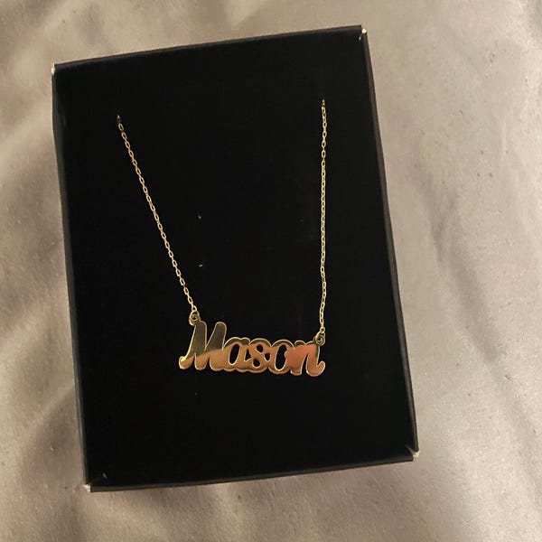 Gold Pray Necklace | 14K Solid Gold Circle Necklace, Gift for Her ...