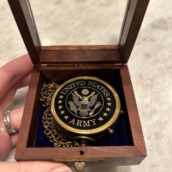 Army Gift, Engraved Army Compass, Personalized Army Compass, Army ...