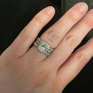 Kim Kardashian Inspired Dazzling Diamond Engagement Ring in Sterling ...