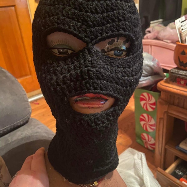 Easy Crochet Ski Mask Pattern: Balaclava Beanie (digital Download) - Etsy