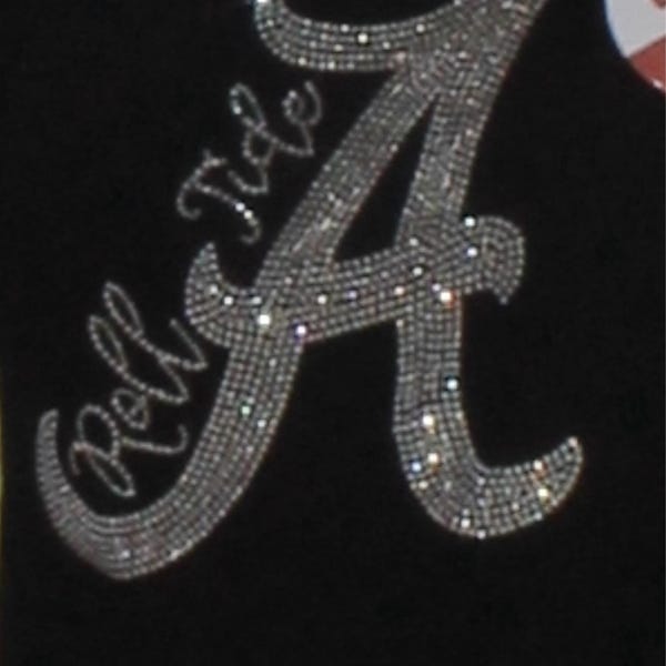 Alabama Rhinestone Transfer - Etsy