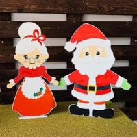 Cute Santa & Mrs. Claus SVG Cut Files / Clipart E505 Svg, Dxf ...