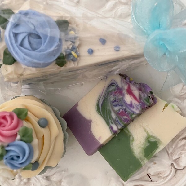 Soap Cake Slice - Handmade Soap, Gift for , Birthday Party Favors, Gift ...