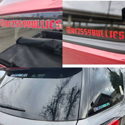 Facebook Decals for Cars Lettering Stickers Snapchat Custom Decals ...