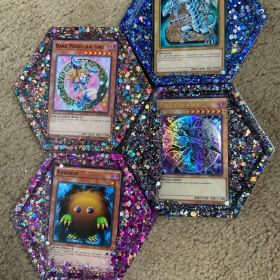 Custom Yugioh Card Resin Coasters - Etsy