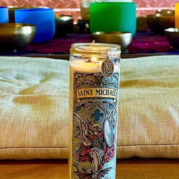 St. Michael Candle Archangel Michael Candle - Etsy