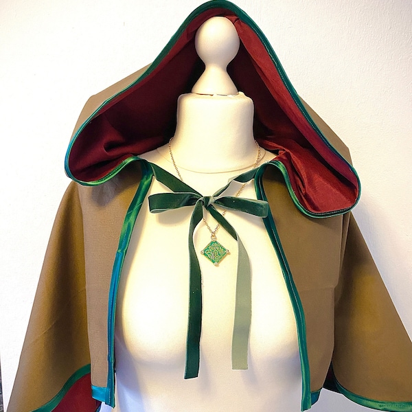 Cloak Pattern for Cosplay | Hooded Cape Sewing Pattern | Short and Long ...