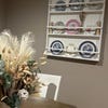 Cook Book Recipe Display Rack Counter Top Shelf Recipe Drawers Country ...