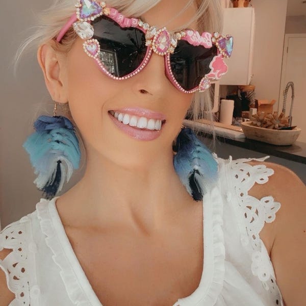 Custom Gold AB Rhinestone Champagne Sign Doorbell Ringing Christmas Bar ...