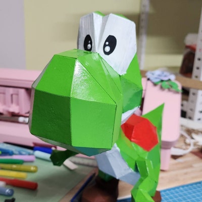 Mario Papercraft 3D, Pepakura Pdf Template Low Polygonal Paper ...