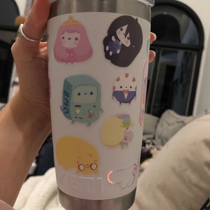 Adventure Time clear Sticker Sheet Transparent Waterproof - Etsy