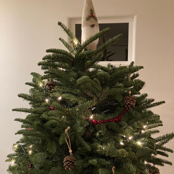 Gnome Christmas Tree Topper, Tree Topper, Felt Tree Topper - Etsy