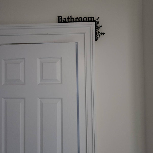 Bathroom Door Topper / Over the Door Sign / Bathroom Sign / Restroom ...